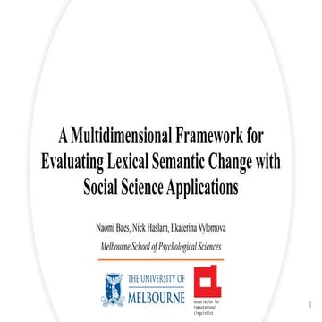 A Multidimensional Framework for Evaluating Lexical Semantic Change ...