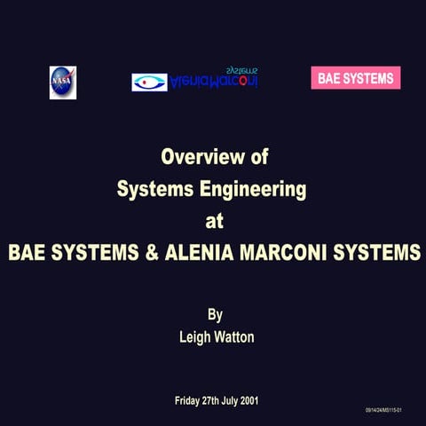 BAE SYSTEMS & ALENIA MARCONI SYSTEMS.ppt