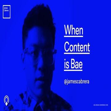 When Content is Bae | PPT