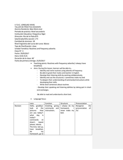 Detailed lesson plan | DOCX