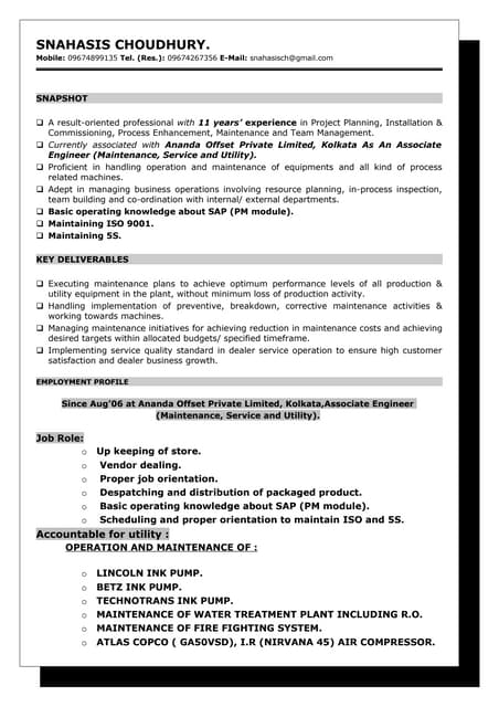 Pradip Warghude CV | PDF