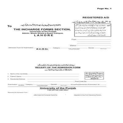 Ba form private | PDF