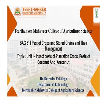 BAG 511_II Unit_Insect pests of Plantation Crops - PDF.pdf