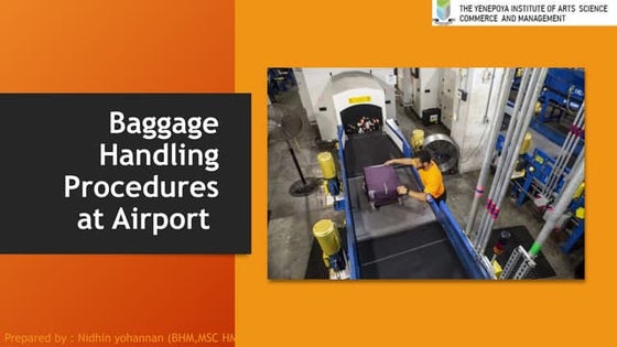 Airport Baggage Handling System | PPT