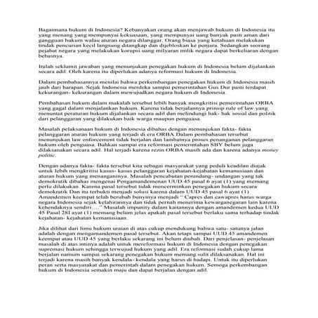 Bagaimana Hukum Di Indonesia Pdf 