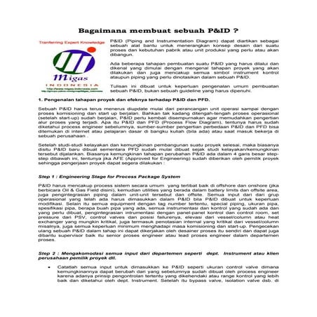 Bagaimana membuat sebuah p&id | PDF