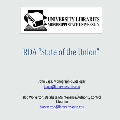 RDA State of the Union | PPTX