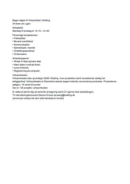 CV for Marie Bramming Førrisdahl | PDF