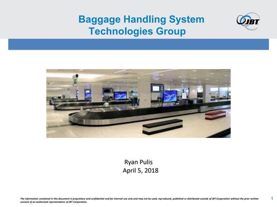 Airport Baggage Handling System | PPT