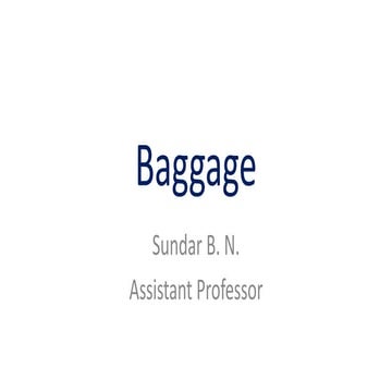 Baggage | PPT