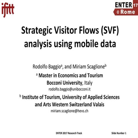 Strategic Visitor Flows (SVF) analysis using mobile data | PDF | Travel