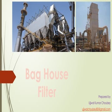 Bag house filter and its types according to industries | PPTX
