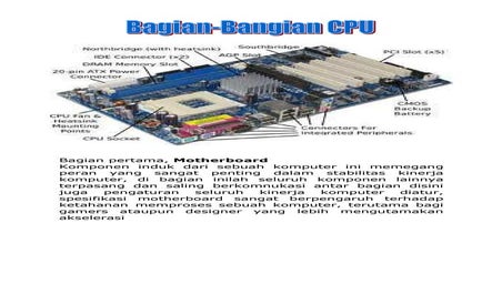 Bagian komputer dan fungsinya