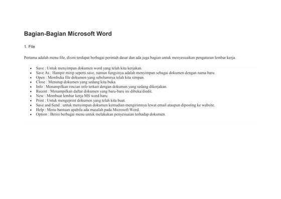 Materi Dasar Microsoft Word | PPT