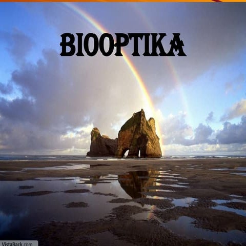 Presentasi Biooptika di Ilmu Biomedik Dasar jurusan Vokasi, D-3 Keperawatan .ppt