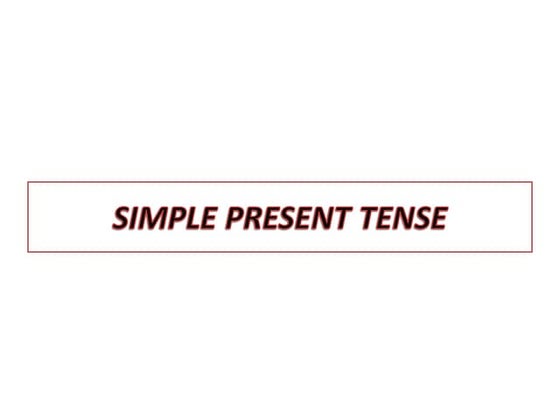 Simple present tense Grade 3 | PPTX