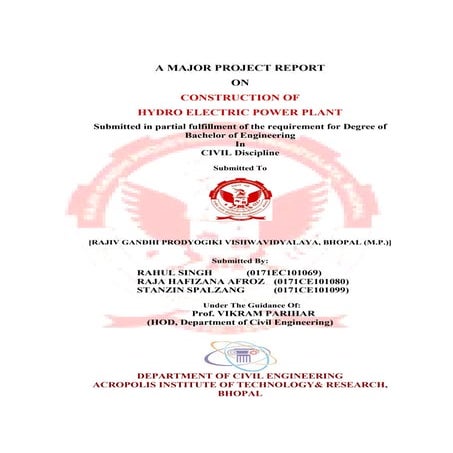 Design and fabrication of hydro electric power | PPTX