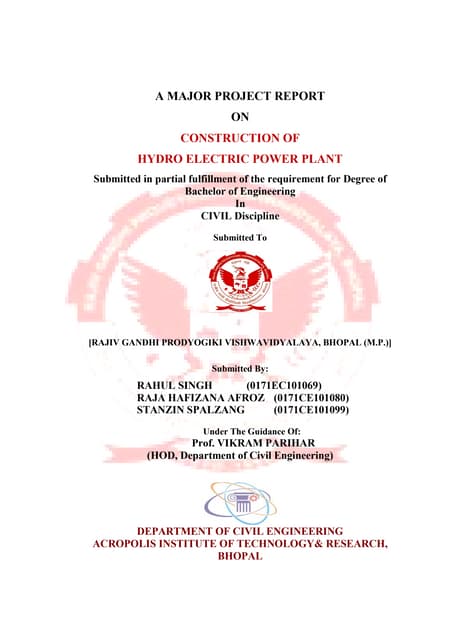 Hydropower projects in Jammu and Kashmir | PPTX