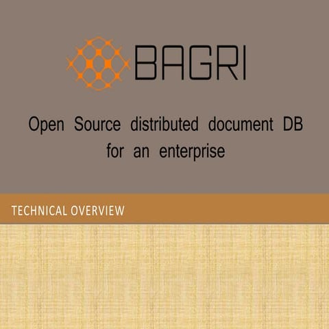 Bagri technical overview | PPT