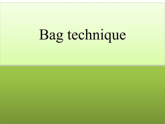 Bag Technique Procedure.pdf | Parenting Babies and Toddlers | Parenting