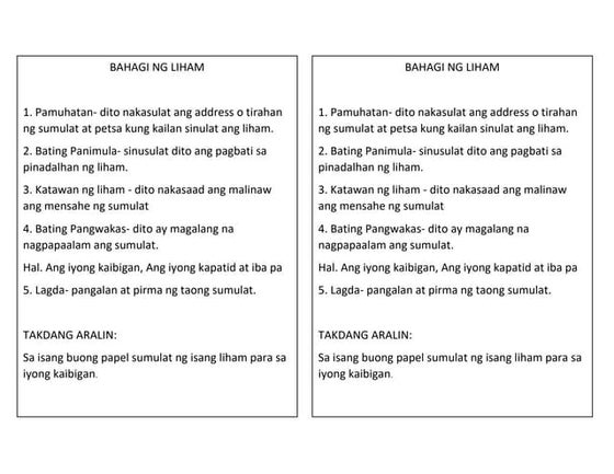 Mga uri ng liham | PPTX