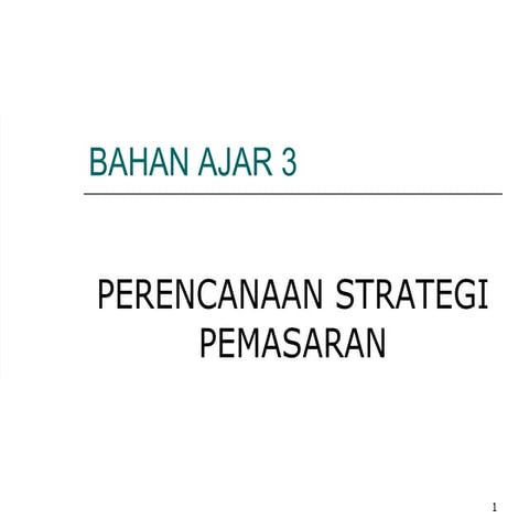 Manajemen Pemasaran ch 3 | PPT