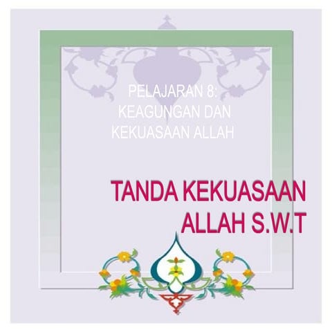Kekuasaan Allah | PPT