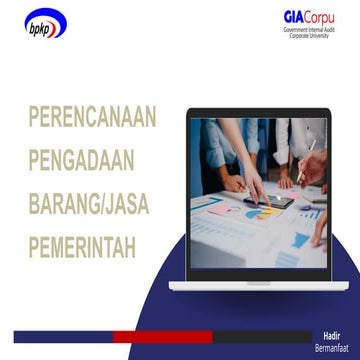 Bahan Ajar materi Perencanaan Audit PBJPBJ | PPTX