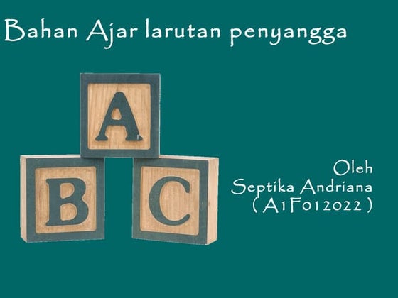 Bahan Ajar Materi Larutan Penyangga.pptx