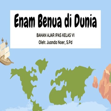 PPT IPAS KELAS 6 BAB 3 6 BENUA DI DUNIA.pptx