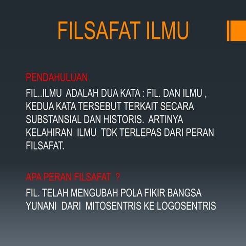 Filsafat Ilmu | PPT