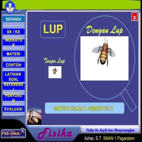 Bahan ajar fisika lup | PPT