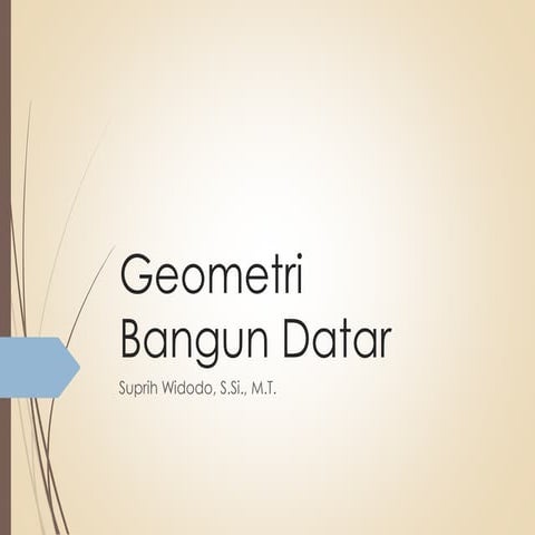 Bahan ajar materi pelajaran Geometri bangun datar | PDF