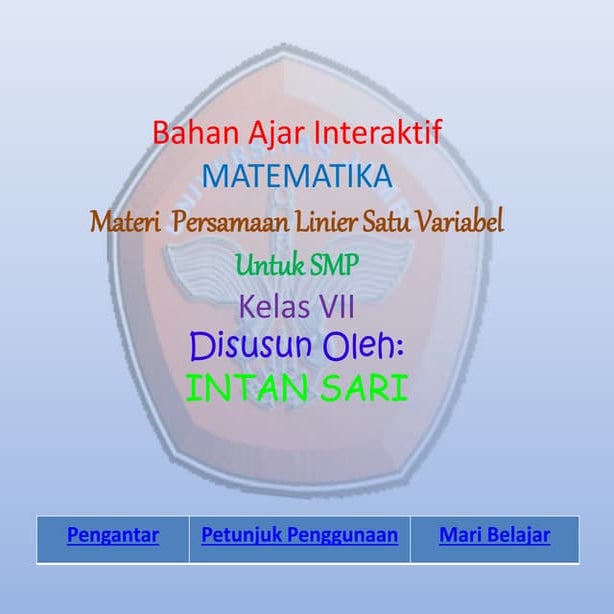 Bahan ajar interaktif | PPT