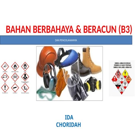 Bahan B3 yang ada di rumah sakit, apa saja | PPTX