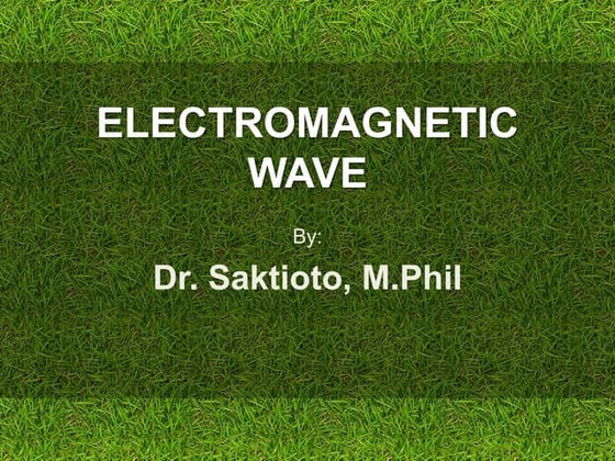 Electromagnetic waves | PDF