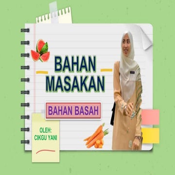 Bahan basah (Kemahiran Hidup) | PPTX
