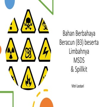Simbol dan Lambang Bahan Berbahaya Beracun (B3) | PDF
