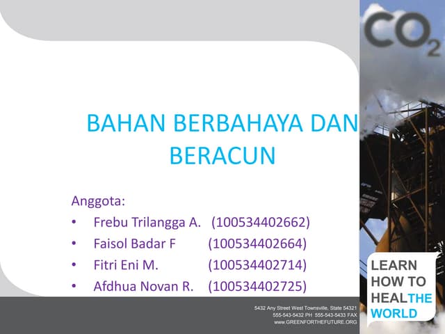 Pengelolaan Bahan Berbahaya & Beracun (B3) | PPTX