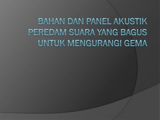 Konsep Dasar Auditorium | PPT