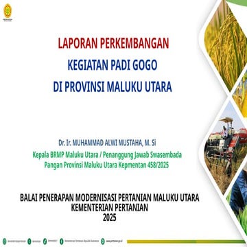 Bahan Evaluasi capaian padi gogo Tidore & Morotai.pptx