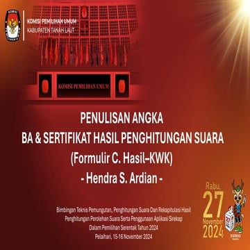 Bahan Hendra.pdf kpu presentasi tentang tungsura | PPT