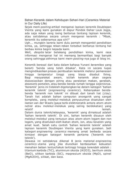 Klasifikasi dan-karakteristik-material-keramik | PDF