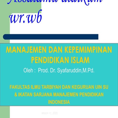 BAHAN KULIAH MKPI_S2 PAI_IAIN PSP_2019.ppt