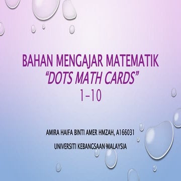 Bahan mengajar matematik 2 | PPTX