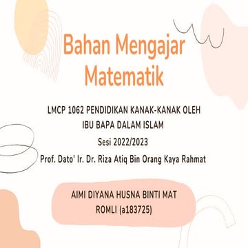 bahan mengajar matematik | PDF