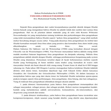 Bahan perkuliahan ke 6 | DOC