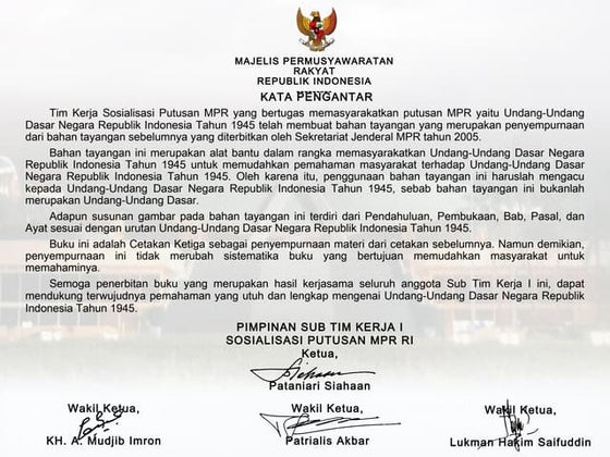Teks Pembukaan UUD 1945 Yang Baik dan Benar | DOCX