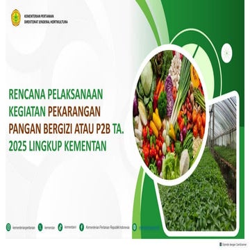 Bahan Tayang Perencanaan P2B Tahun 2025 22 jan (bahan rapat Aspirasi ...