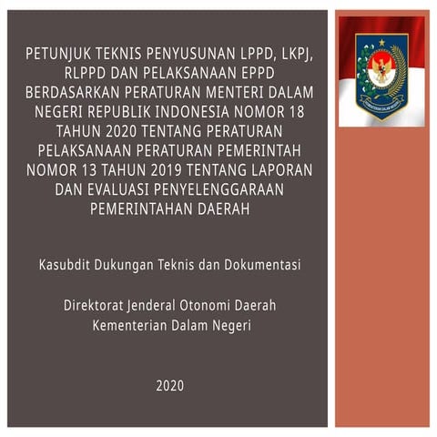 Bahan Webinar petunjuk teknis penyusunan LPPD | PPTX
